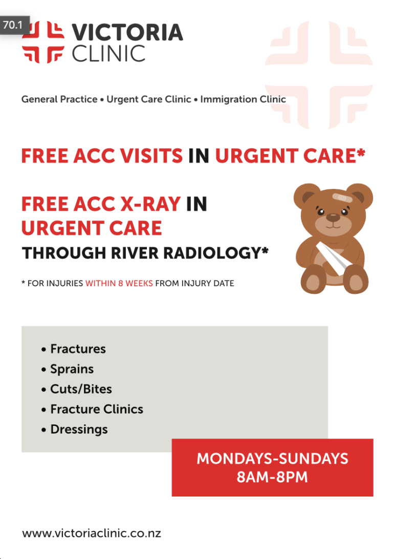 FREE ACC VISITS IN URGENT CARE* - Victoria Clinic